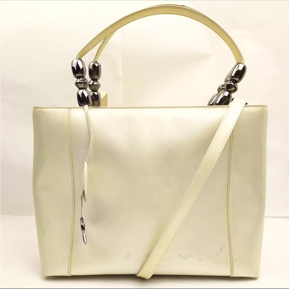 Dior | Bags | Authentic Christian Dior Patent Leather Maris Pearl Tote ...